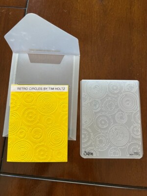 Retro Circles Embossing Folder by Tim Holtz | eBay