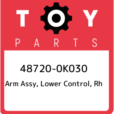 48720-0K030 Toyota Arm assy, lower control, rh 487200K030, New Genuine ...