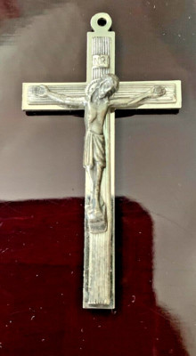 Vintage Sterling Silver 2 1/4 Inch Cross Crucifix Pendant signed Italy ...