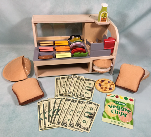 Melissa & Doug Slice & Stack Sandwich Counter PLAY FOOD Lot REPLACEMENT ...