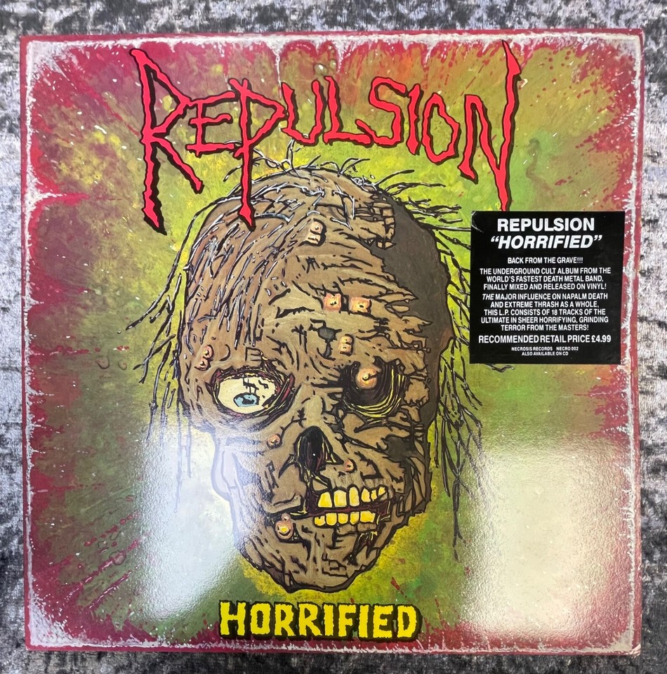 Repulsion Horrified original 1st vinyl press complete with printed inner & hype | eBay UK