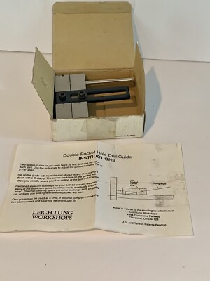 Double Pocket-Hole Drill Guide #28084 with instructions Leichtung ...