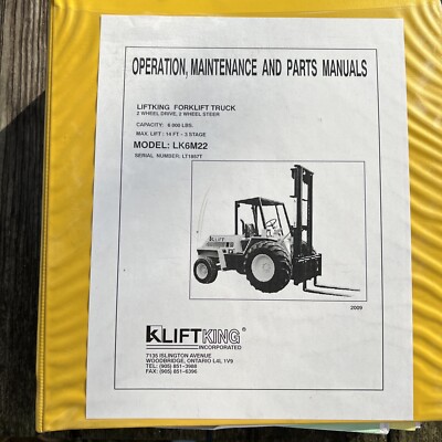 Manuals & Books - Forklift Truck Service Manual