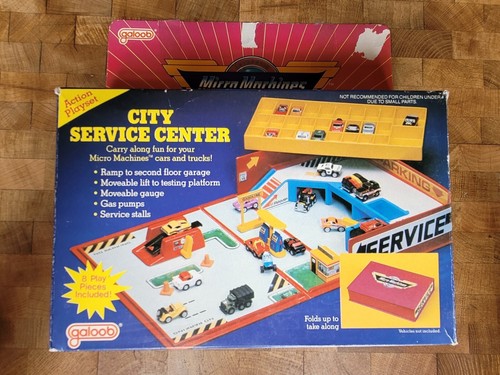 Micro Machines City Service Center - 1987 - In Original Box W/ 15 ...