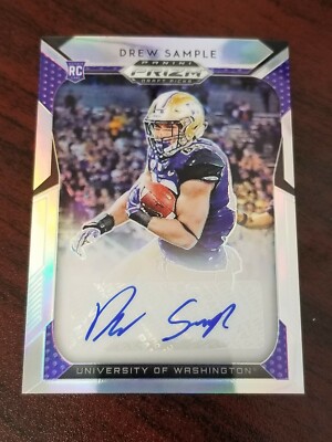 2019 Prizm Draft Picks Auto #271 Drew Sample Washington | eBay