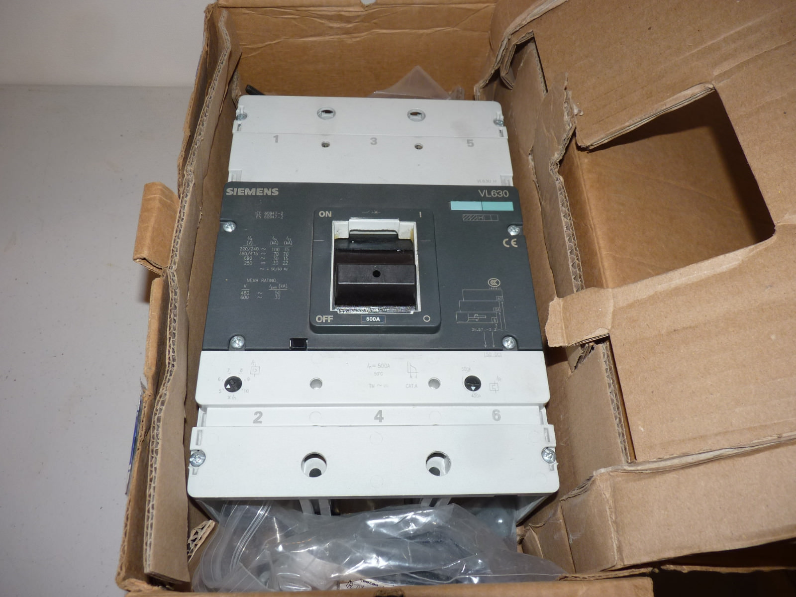 NEW SIEMENS 3VL5763-2AA36-0AA0 VL630 BREAKER | eBay
