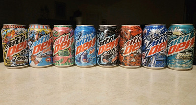 Limited Edition Lot Of Mountain Dew Rare Lot of 8 Frost Bite Code Red ...