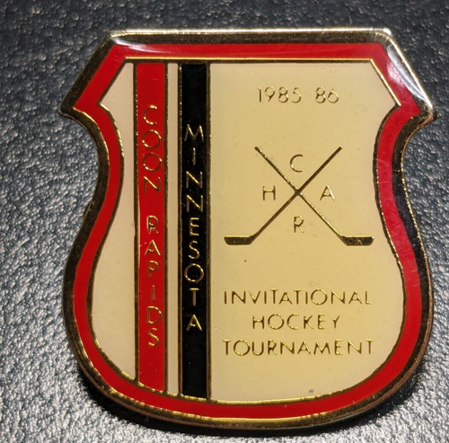 Coon Rapids MN 1985/86 CHPA Invitational Hockey Tournament Lapel Hat ...