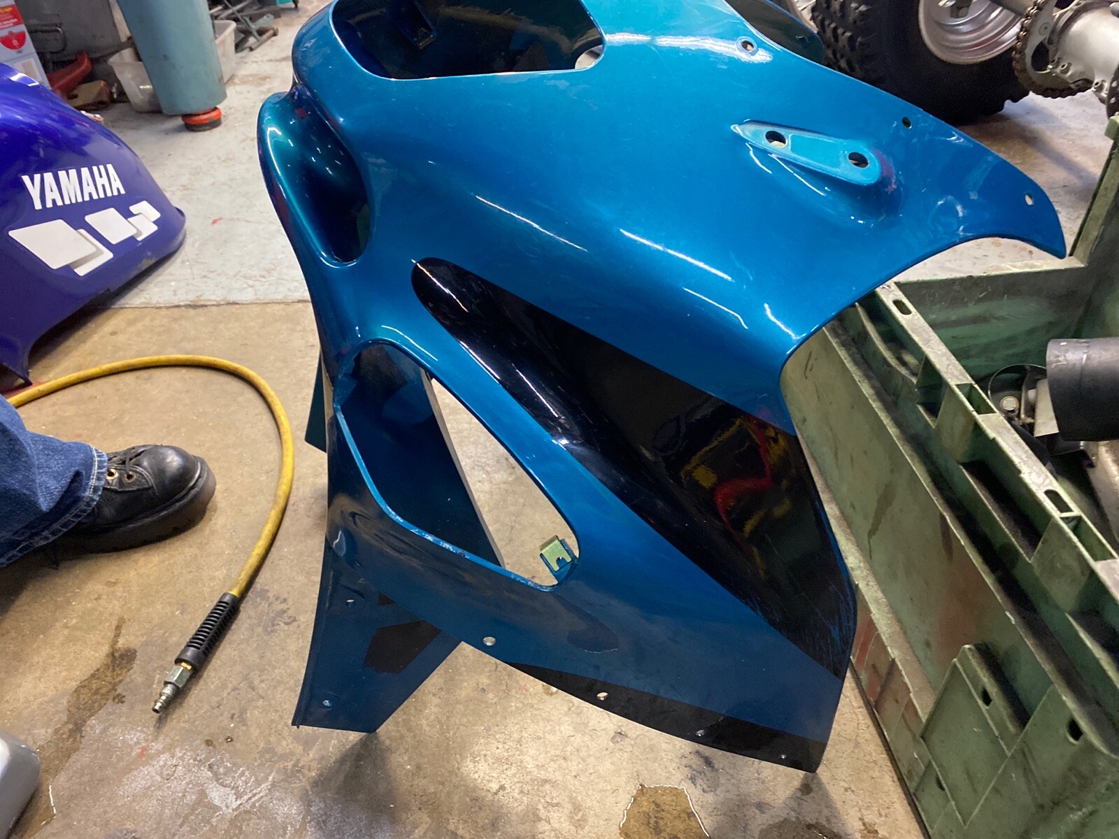 94 KAWASAKI ZX600 ZX600E ZX-6 NINJA FAIRING, FRONT UPPER COWL #WC95 | eBay