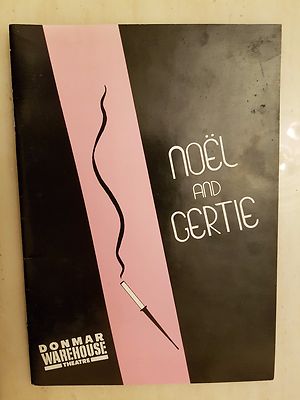 Theatre Programme LEWIS FLANDER PATRICIA HODGE in & as NOEL AND GERTIE ...