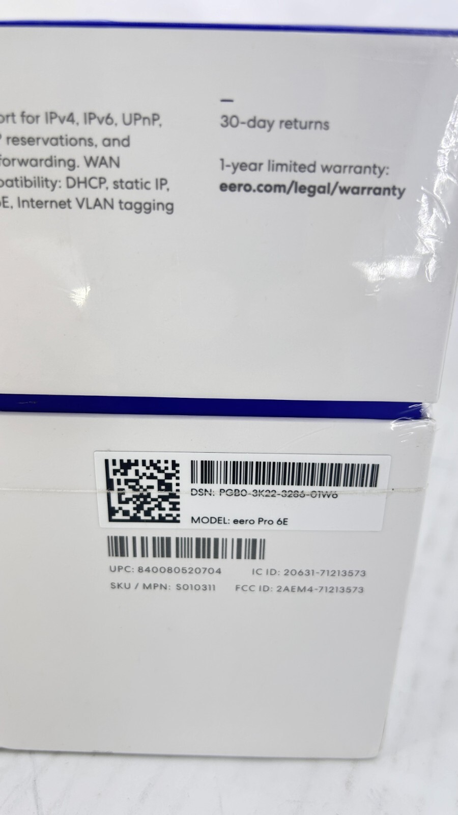 eero Pro 6E Tri-Band AXE5400 Wi-Fi 6E Router Mesh System - White (3 ...