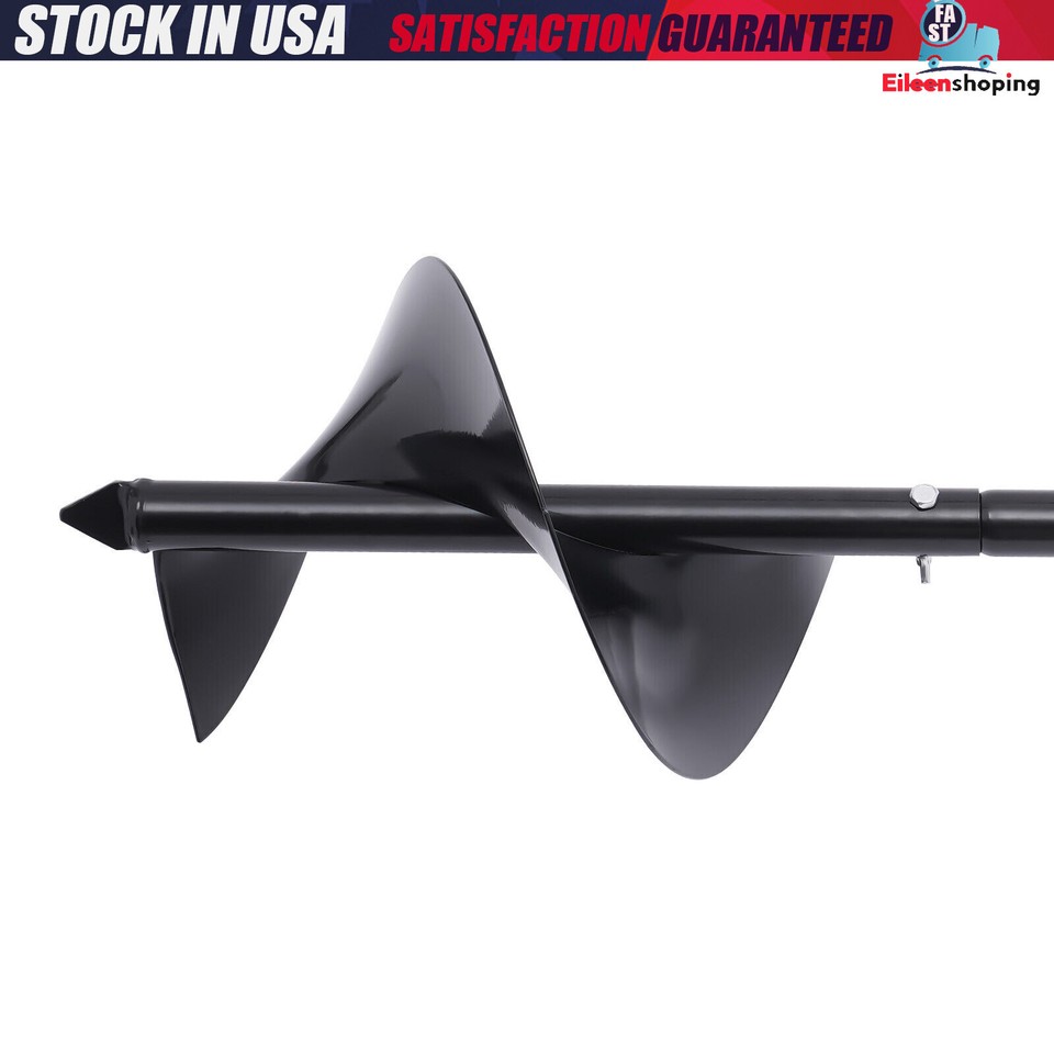 7" Manual Fence Post Hole Auger Hand Drill Earth Auger Post Hole Digger ...