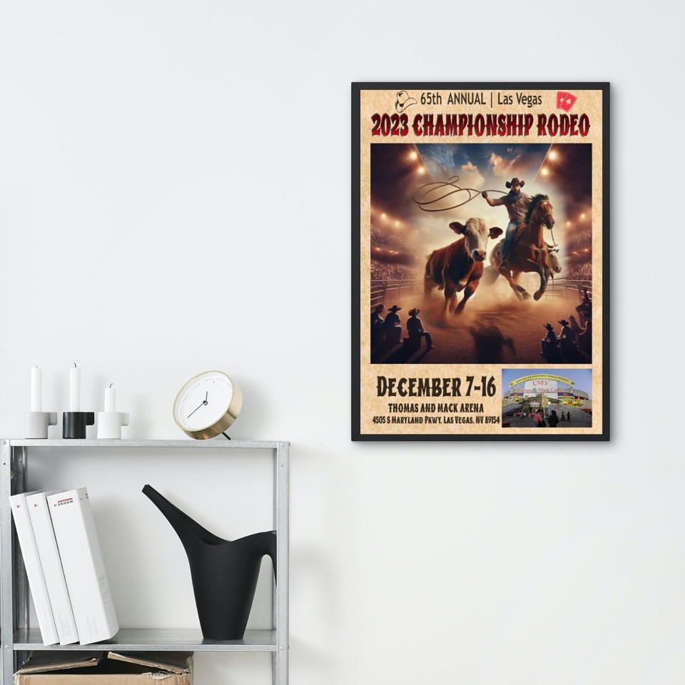 2023 RODEO Championship Poster | 20"x30" | CALF Roper| nfr | #4 in ...