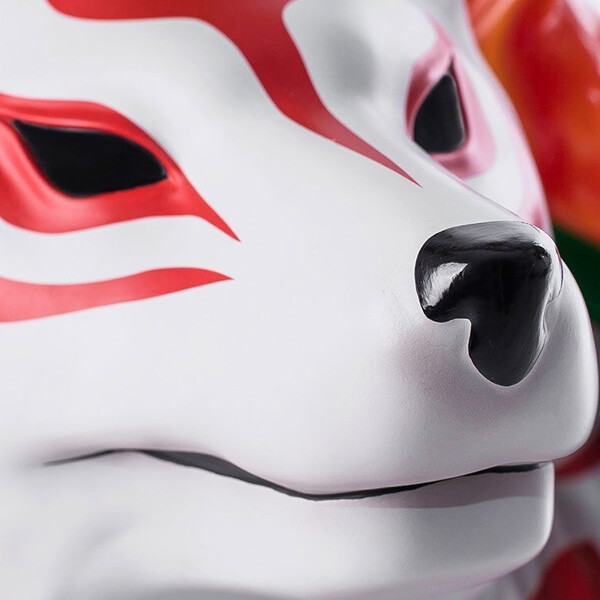 Okami Wolf Mask Okami Amaterasu Kitsune Mask By Merimask On DeviantArt