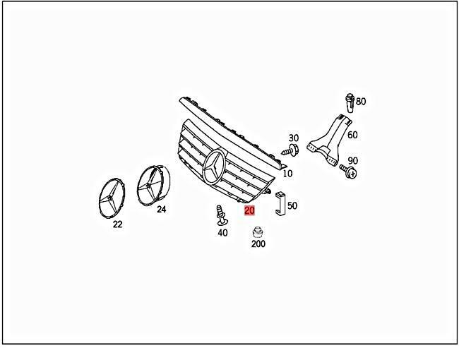Genuine MERCEDES CL203 C-CLASS Coupe CL203 Sport Sportcoupe Trim ...