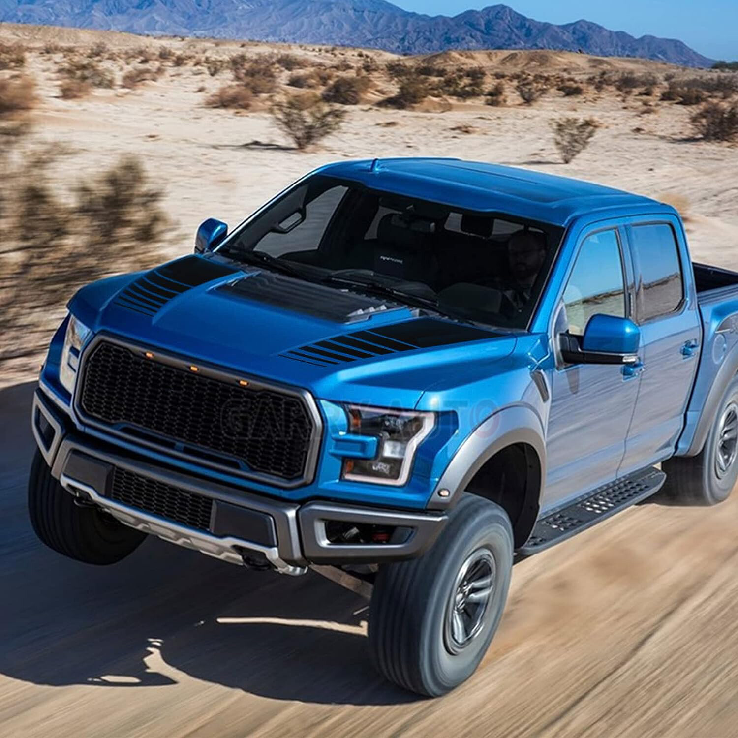 2x Graphics Bonnet Sticker Pickup Truck Hood Vinyl Decal For Chevrolet ...