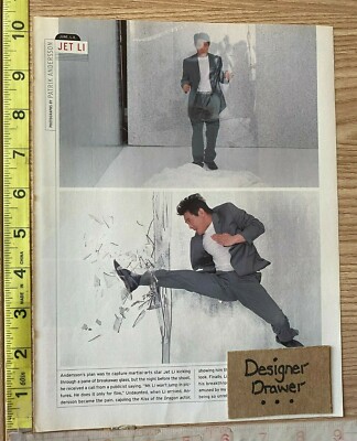 Jet Li Kicking Through Glass Photo Photograph By Patrik Andersson | eBay