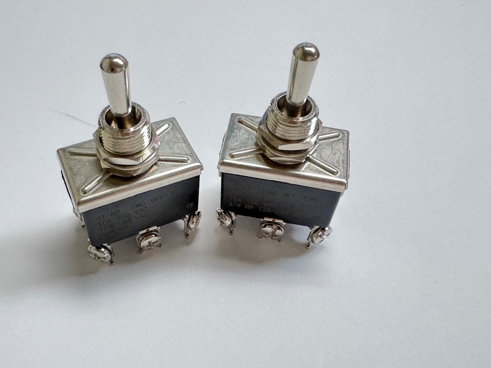 Lowrider Hydraulics or Air Toggle Switch 6 Prong, (on)-off-(on), 2 pcs ...