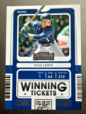 KYLE LEWIS-2021 CONTENDERS WINNING TICKETS ⚾️ BASEBALL CARD-SEATTLE ...