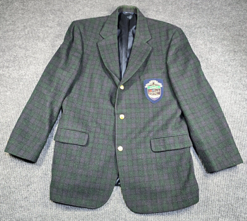 Brooks Brothers Blazer Mens 42 Blackwatch Plaid Camel Hair Crail ...