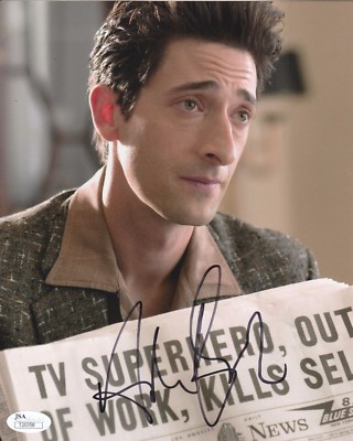 ADRIEN BRODY SIGNED SUPERMAN 8X10 PHOTO JSA AUTHENTICATED | eBay