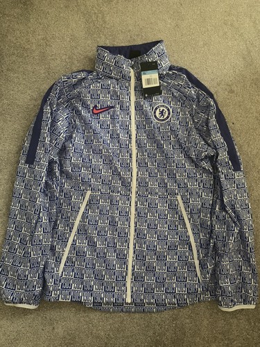NIKE CHELSEA FC Hooded Windbreaker Jacket MEN’S size MEDIUM. BRAND NEW ...