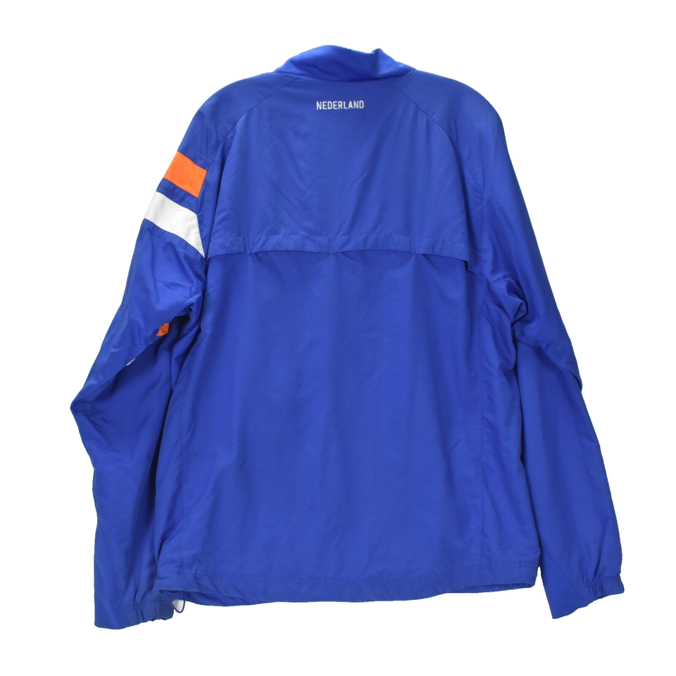 Netherlands Men Jacket Large Blue Orange Striped Track Logo Nike Full ...