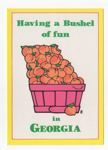 Having a Bushel of Fun in Georgia - Unposted Postcard | eBay