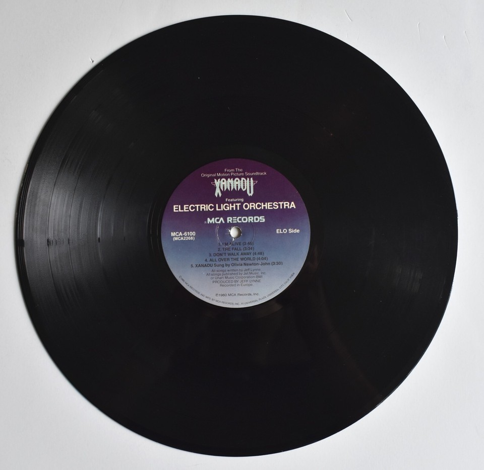 Xanadu Soundtrack LP Vinyl ELO Electric Light Orchestra Olivia Newton ...