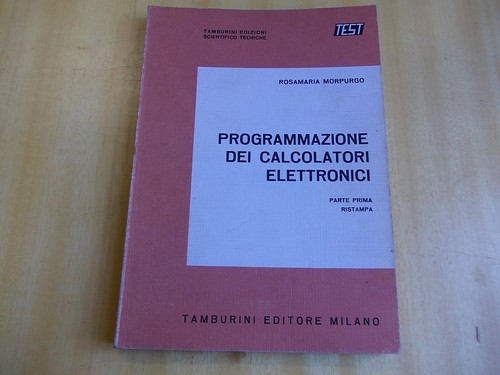 manuali PROGRAMMAZIONE DEI CALCOLATORI ELETTRONICI PARTE I R.MORPURGO TAMBURINI | eBay