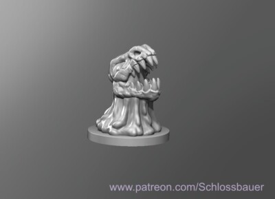 Skull Slime Ooze Creature Monster Manual 28mm Scale DND D&D Tabletop ...