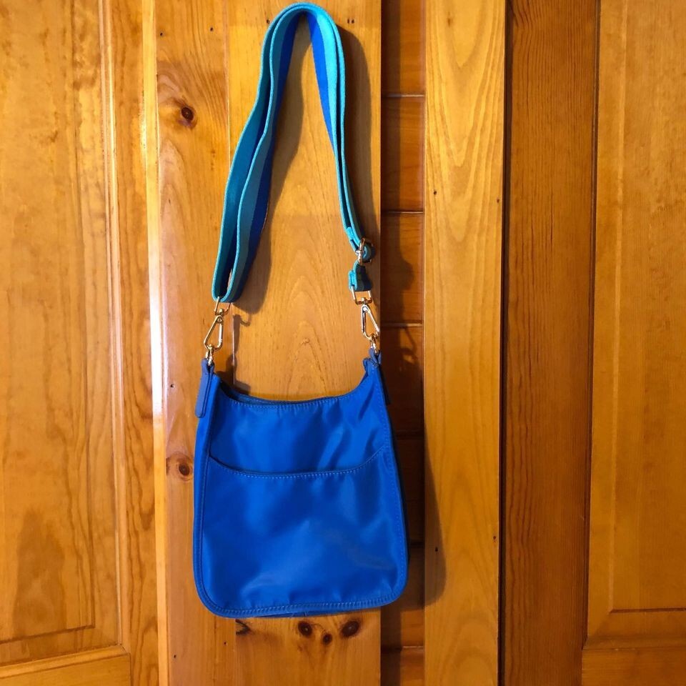 ah-dorned royal blue handbag tote crossbody bag with removable strap | eBay