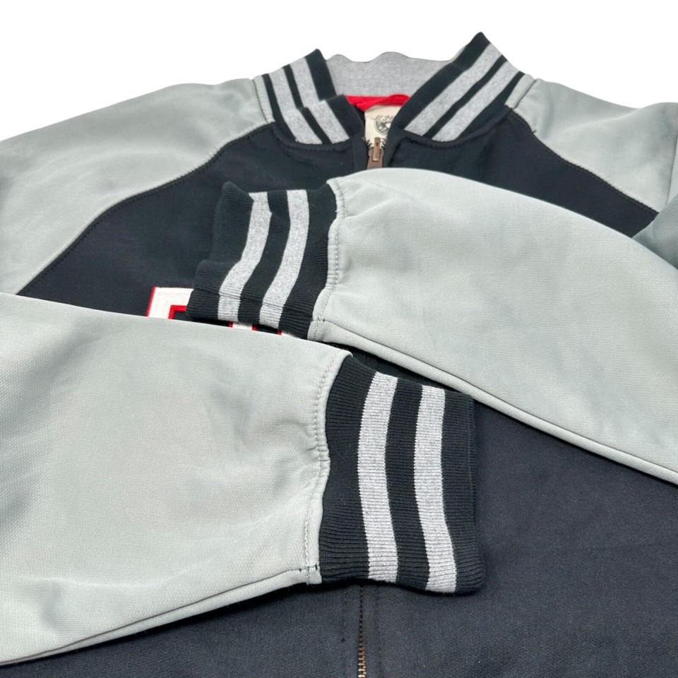 G Unit Vintage Black Gray Spell Out 50 Cent Full Zip Varsity Jacket Hip ...