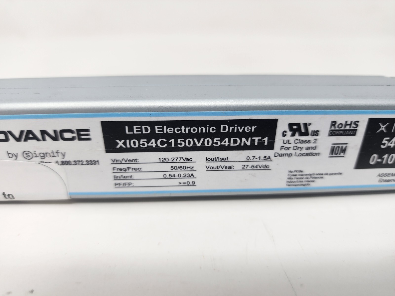 Philips Advance XI054C150V054DNT1 Xitanium LED Electronic Driver for ...