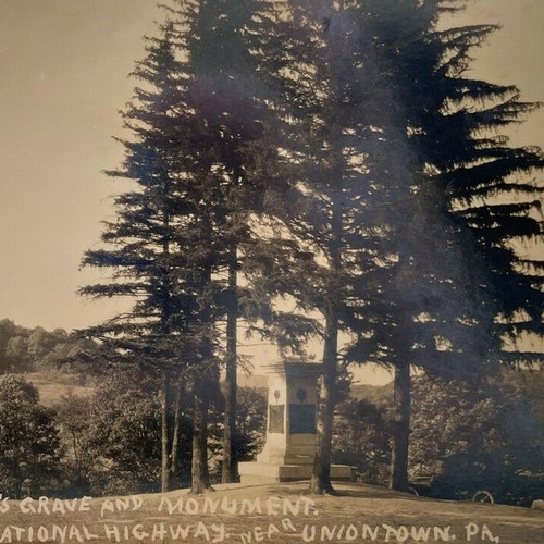 RPPC Maj Gen Braddock’s Grave & Monument US 40 Nat’l Highway Uniontown ...