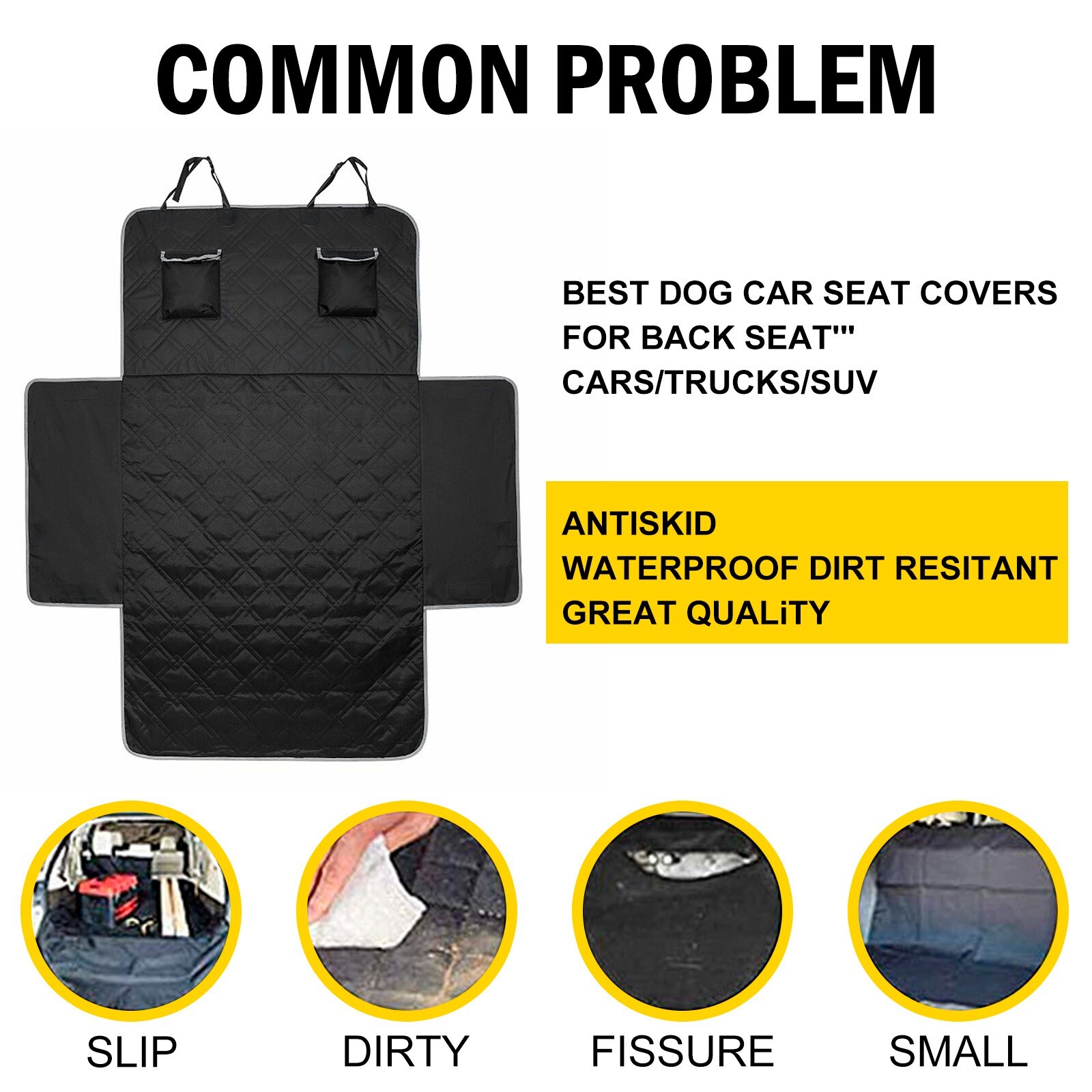 FOR AUDI Q2 Q3 Q5 - Heavy Duty Quilted Car Boot Liner Mat Dog Guard ...