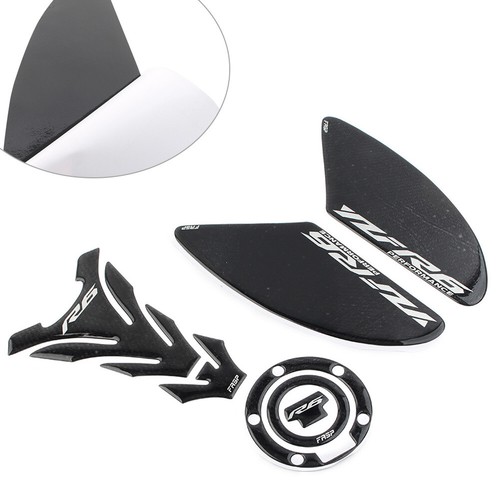3D Carbon Fiber Tank Pad Traction Side Sticker Decal For Yamaha YZFR6 ...
