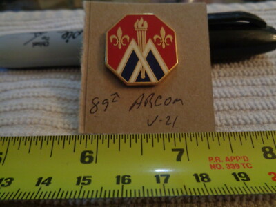 89th Army Reserve Command V-21 Unit Crest, DI, DUI (DRAW#70) | eBay