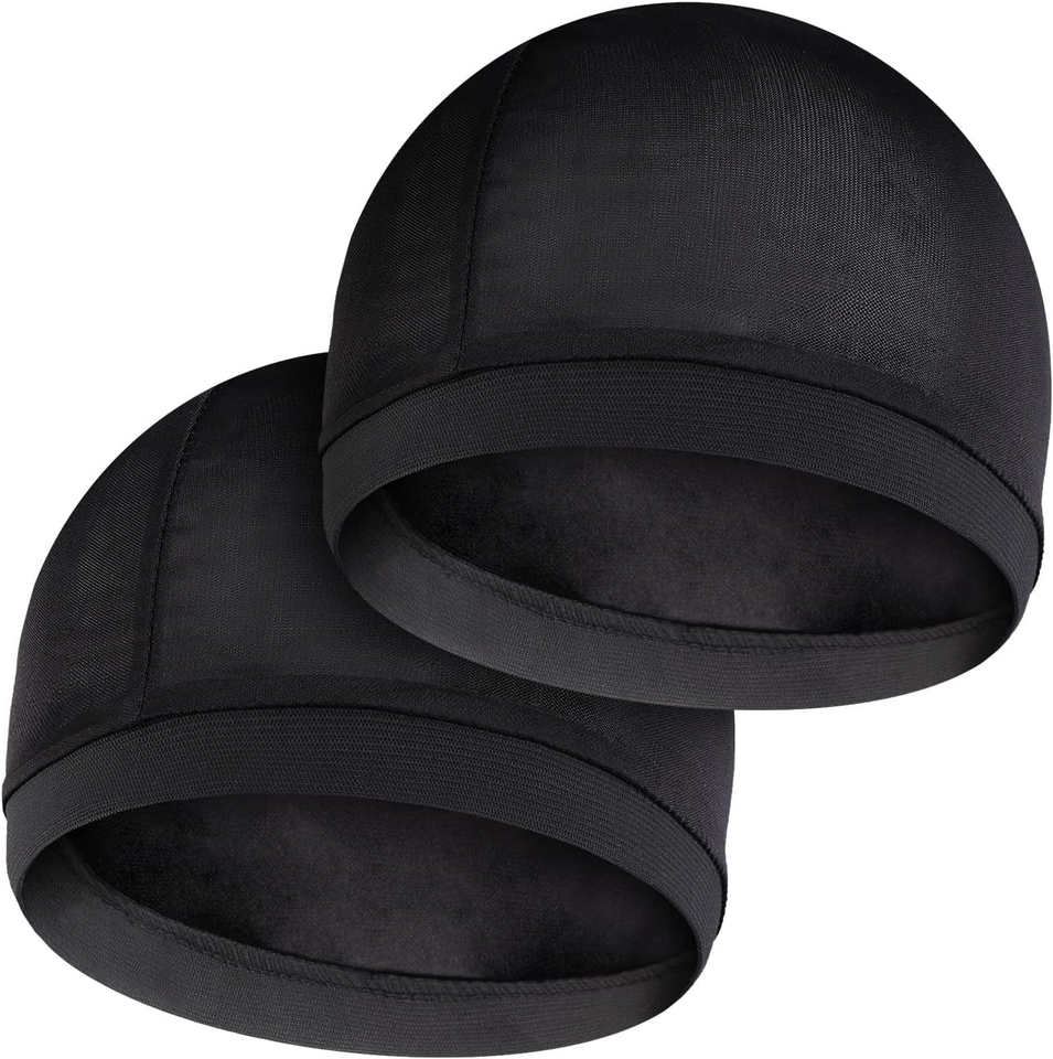 2Pcs Wave Cap for Men Silky Stocking Caps for 360 540 720 Waves Satin ...