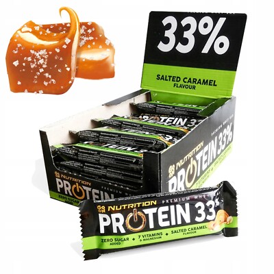 Sante Go On Nutrition Protein 33% Salted Caramel Flavour Snack Bar 24 x ...