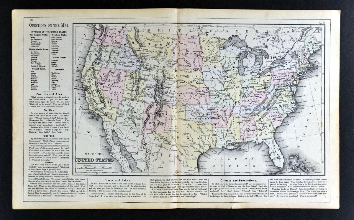 Northern Border States And Capitals Map