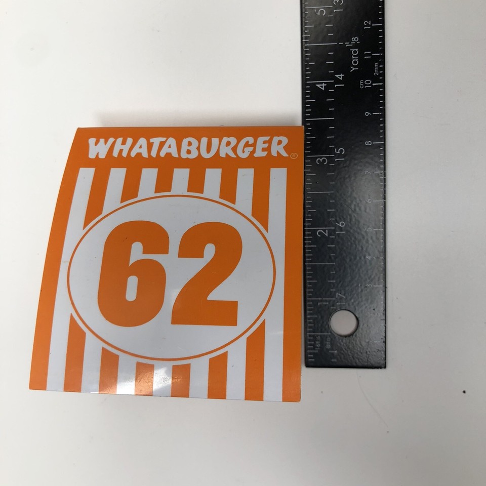 #62 Individual WHATABURGER Restaurant Table Tent Numbers - Glossy | eBay