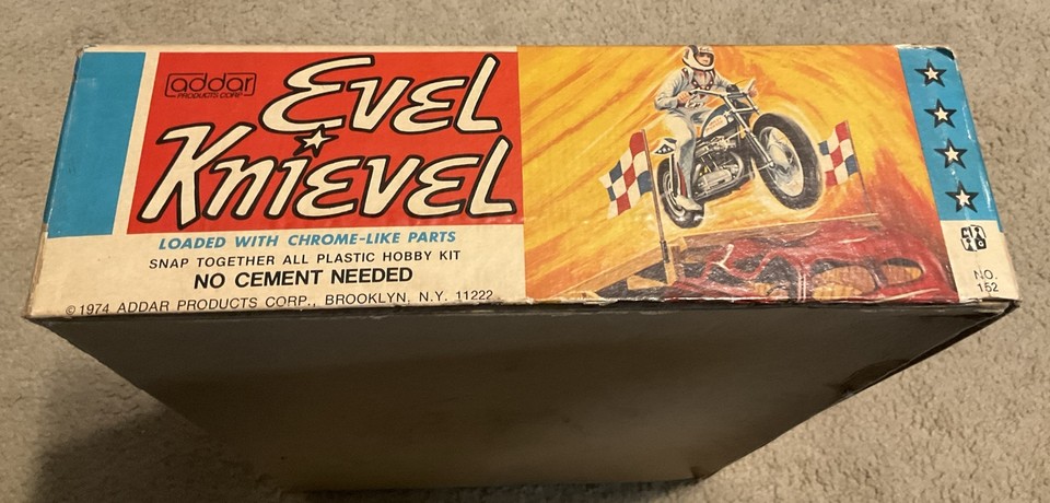 ADDAR EVEL KNIEVEL MOTORCYCLE STUNT MODEL KIT - EMPTY BOX Only | eBay