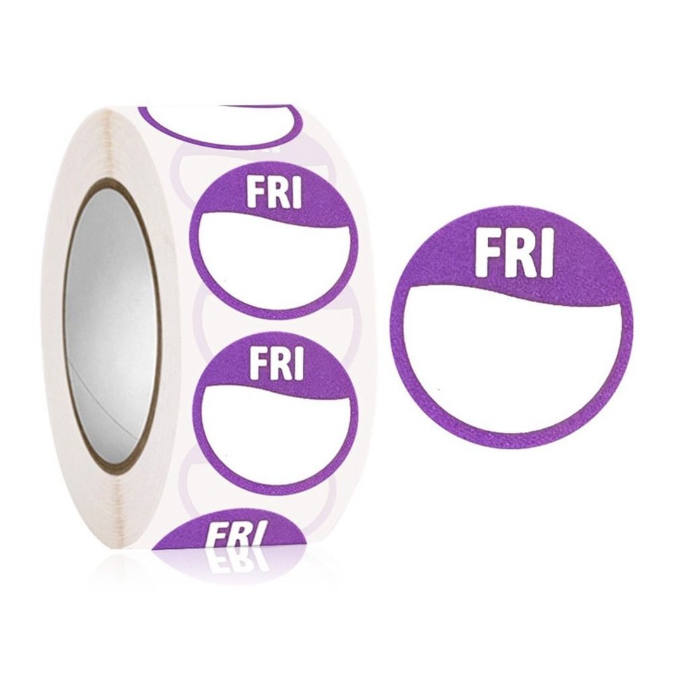 Removable Date Stickers 500 Pcs Food Packaging Dots Label Kitchen | eBay