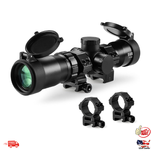 High Definition Crossbow Scope with Red Green Reticle 20mm Mounts 300 ...