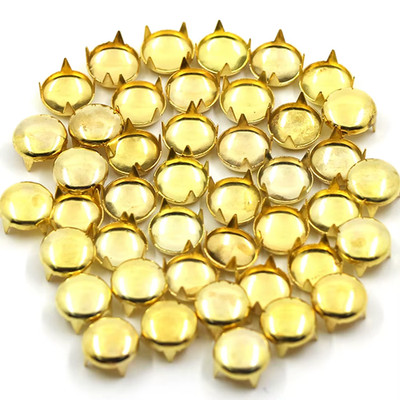 CraftbuddyUS 100pcs 10mm Gold Round Dome Studs, DIY | eBay