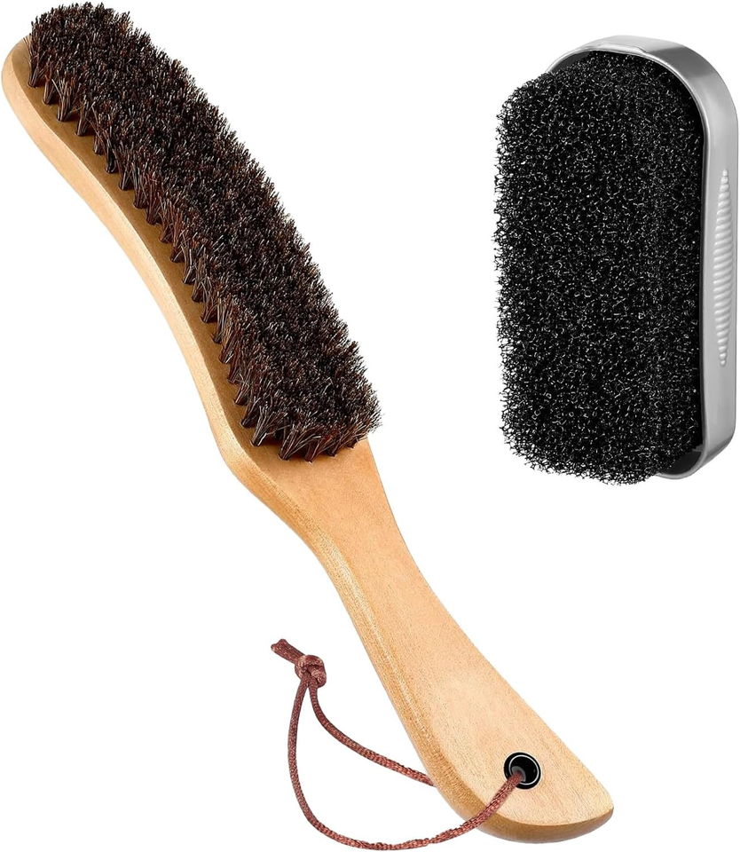 2 PCS Felt Hat Brushes Kit,Cowboy Hat Cleaner Including Horse Hair ...