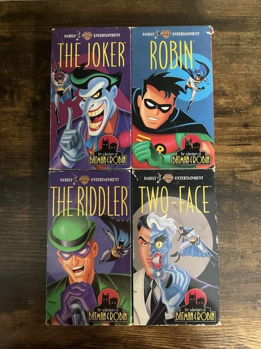 The Adventures Of Batman And Robin VHS Lot Of 4 Joker Robin Two Faced ...
