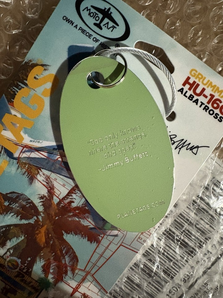 Jimmy Buffett Hemisphere Dancer Planetags Plane Tag Grumman MotoArt | eBay