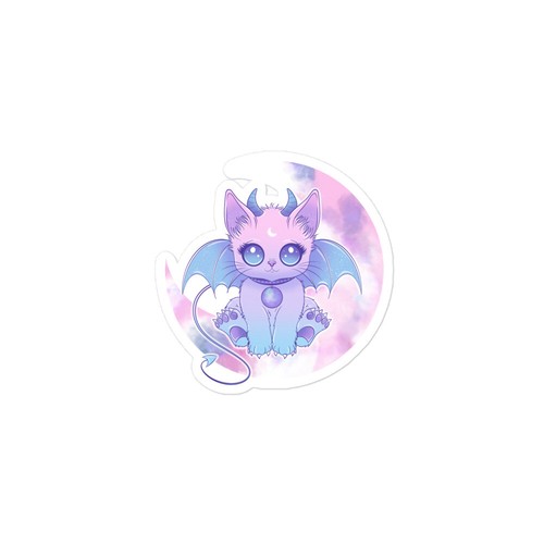 Cosmic Cute Pastel Bat Hellcat Bubble-Free Stickers | eBay